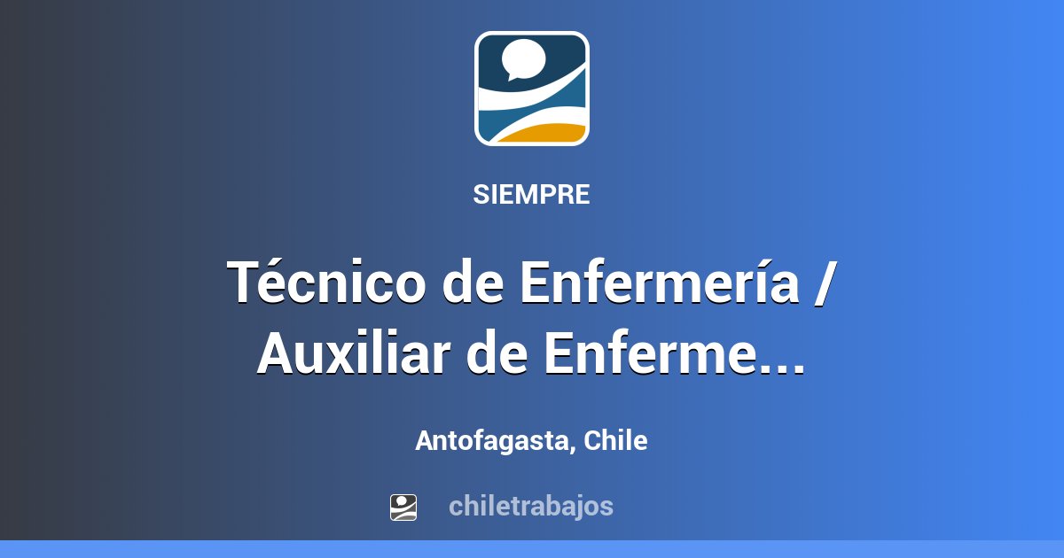 Técnico de Enfermería / Auxiliar de Enfermería / Cuidador de Enfermos ...