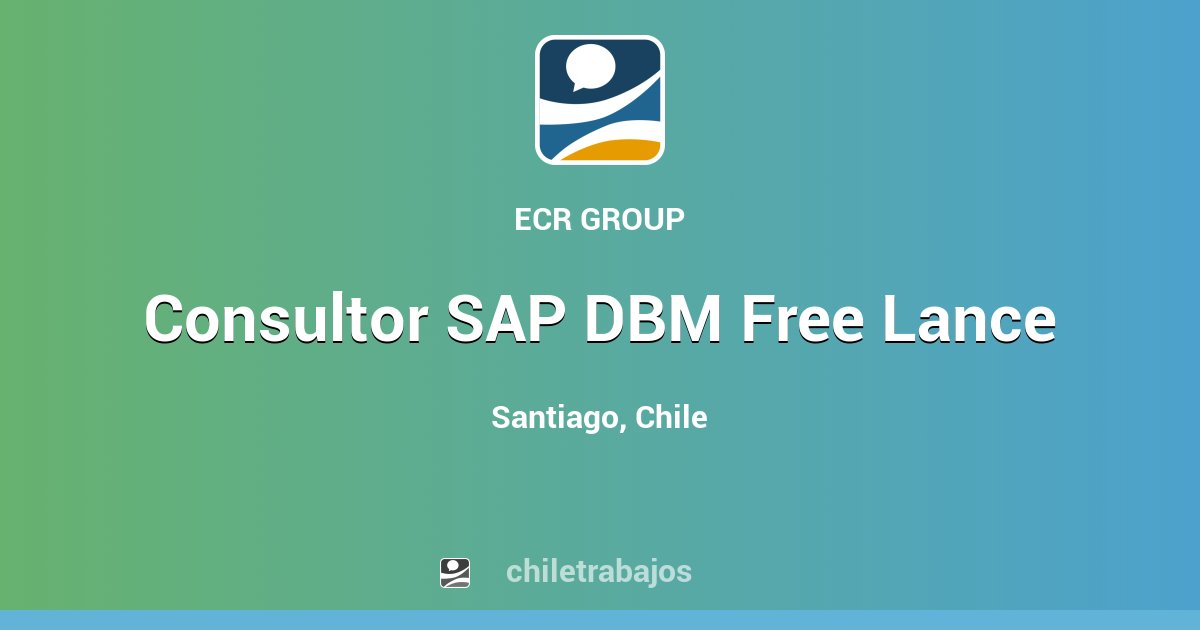 Consultor SAP DBM Free Lance - Santiago | Chiletrabajos