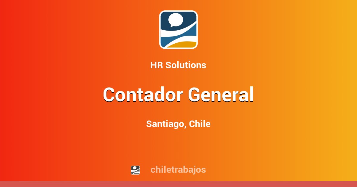 Contador General - Santiago | Chiletrabajos