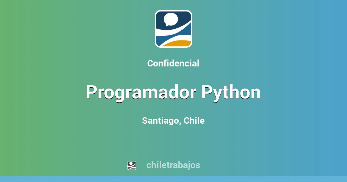 Programador Python - Santiago | Chiletrabajos