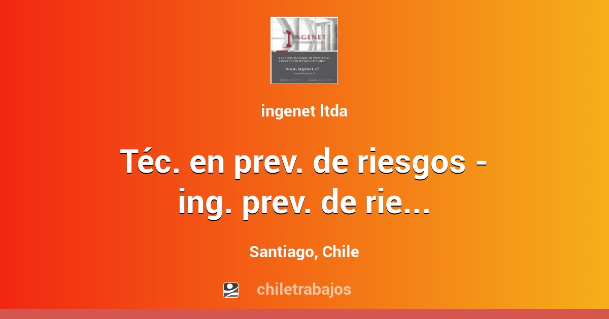 TÉC. EN PREV. DE RIESGOS - ING. PREV. DE RIESGOS - VISITAS TÉCNICAS ...