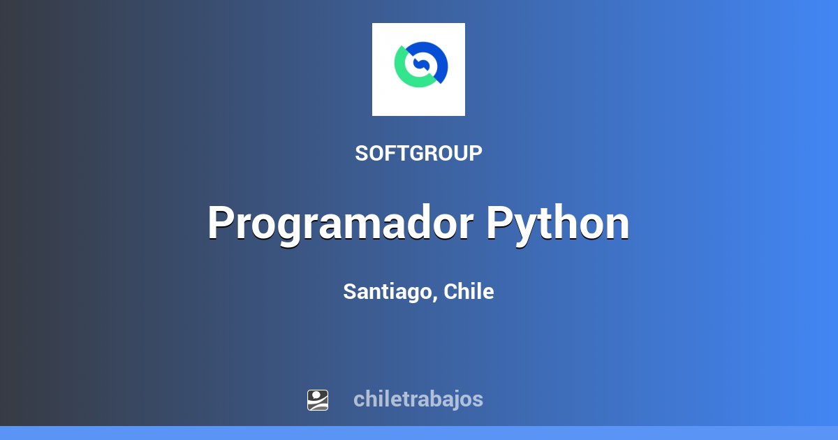 Programador Python - Santiago | Chiletrabajos