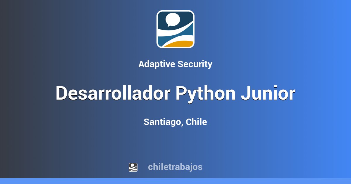 Desarrollador Python Junior - Santiago | Chiletrabajos