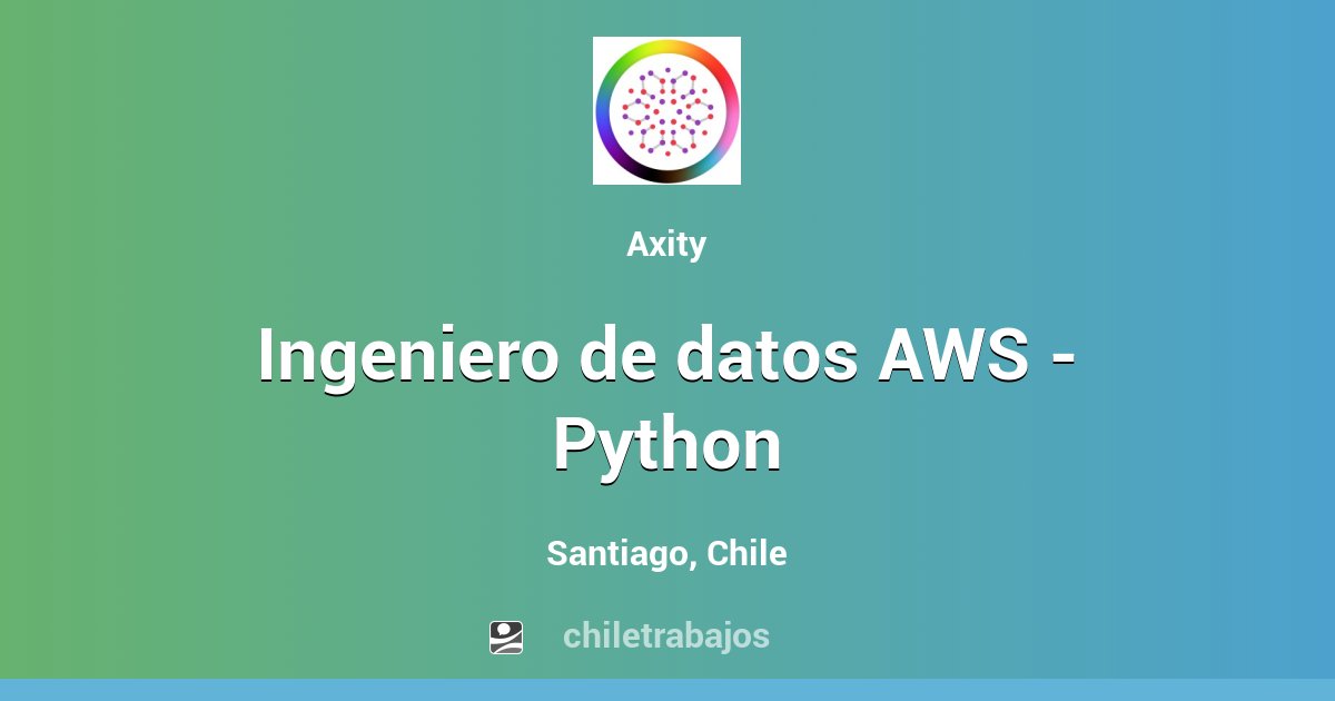 Ingeniero de datos AWS - Python - Santiago | Chiletrabajos