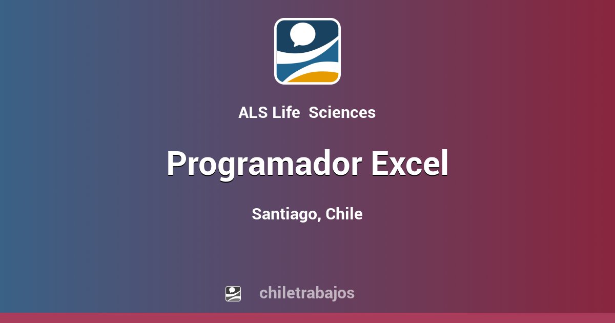 Programador Excel - Santiago | Chiletrabajos