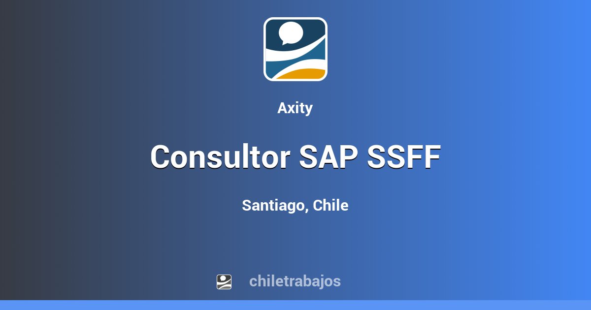 Consultor SAP SSFF - Santiago | Chiletrabajos