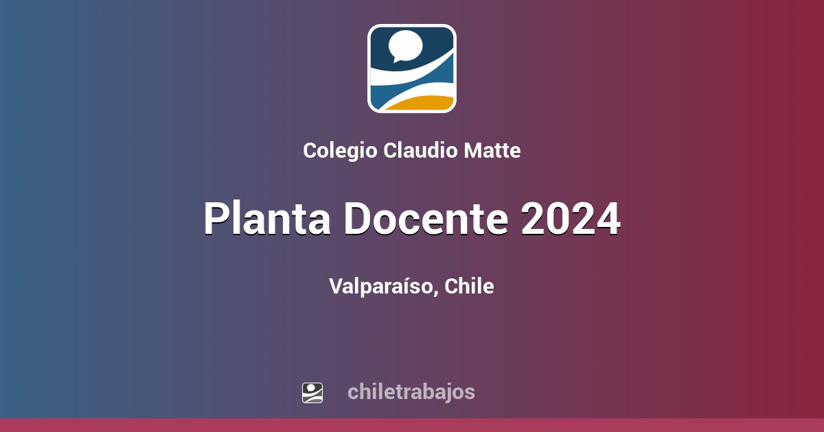 Planta Docente 2024 Valparaíso Chiletrabajos