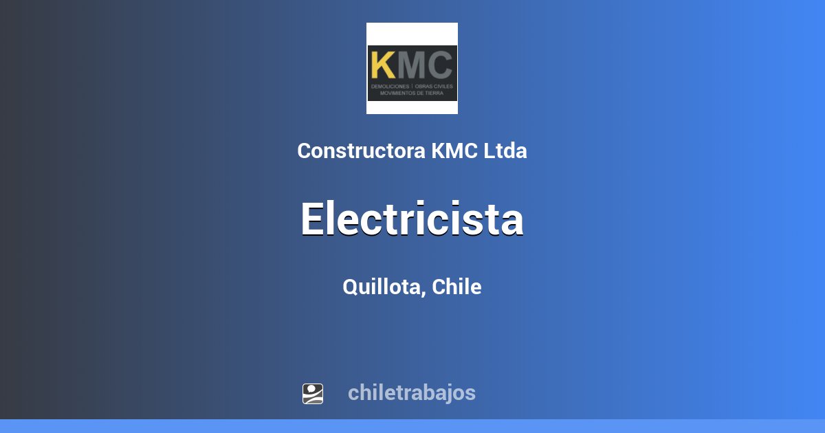 Electricista - Quillota | Chiletrabajos