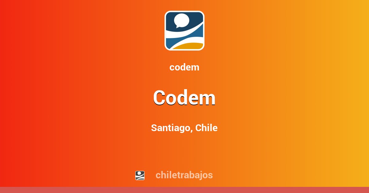 Codem - Santiago | Chiletrabajos