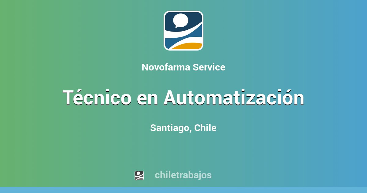 Técnico en Automatización - Santiago | Chiletrabajos