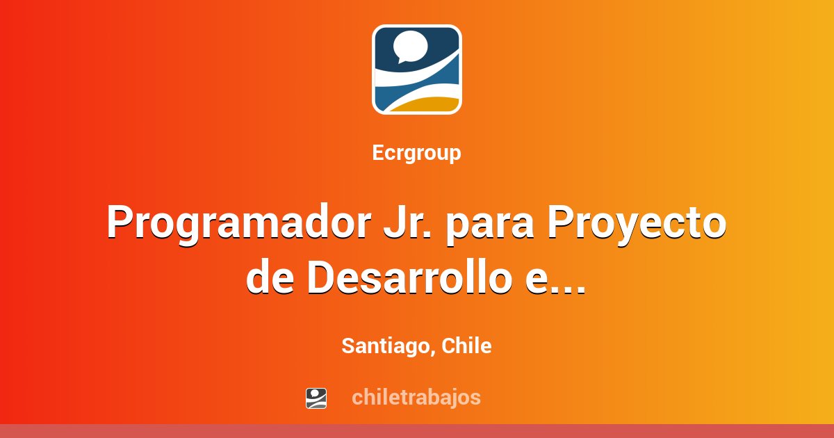 Programador Jr. para Proyecto de Desarrollo en Moodle y Web - Santiago ...