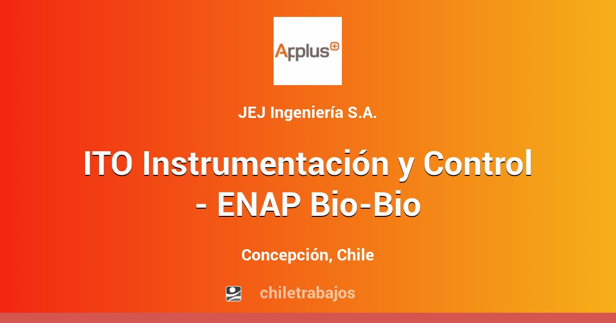 ITO Instrumentación y Control - ENAP Bio-Bio - Concepción | Chiletrabajos