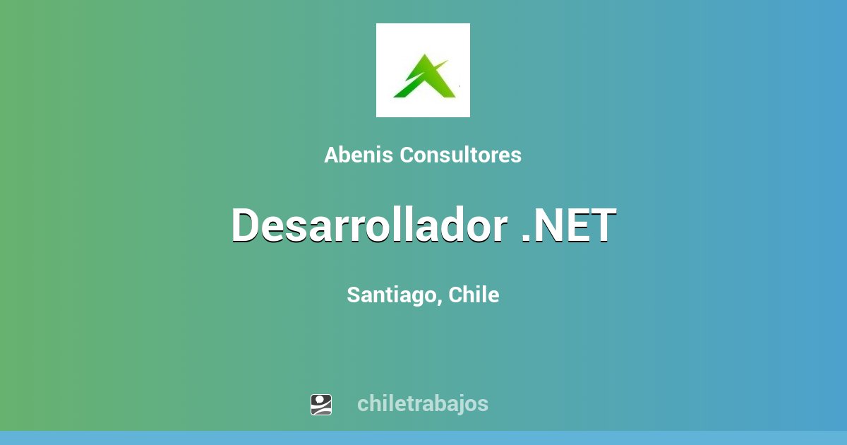 Desarrollador .NET - Santiago | Chiletrabajos