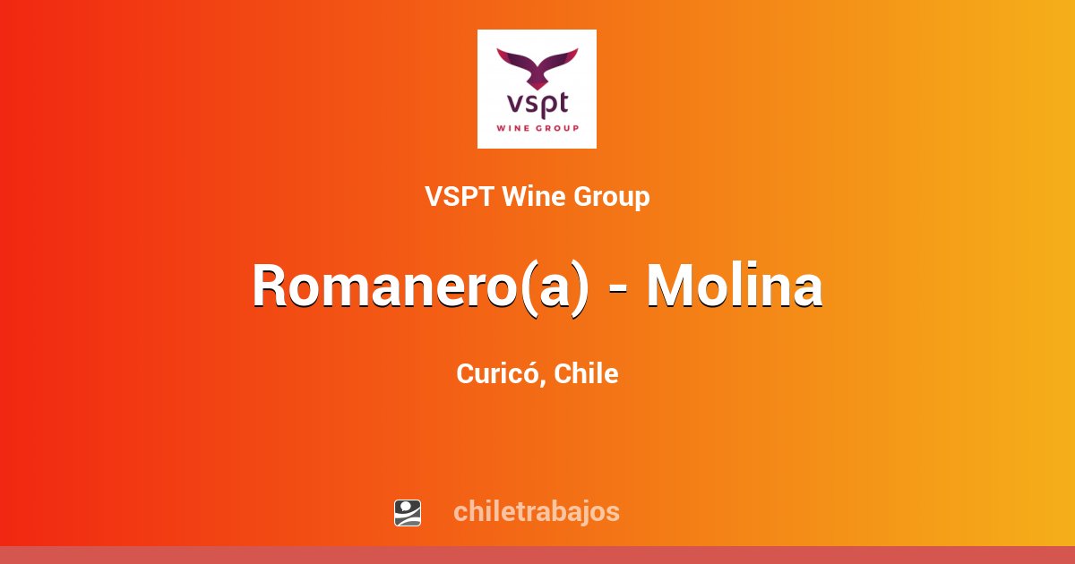 Romanero(a) - Molina - Curicó | Chiletrabajos