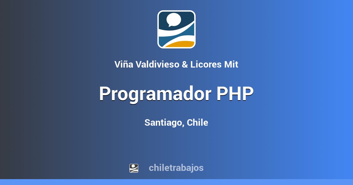Programador PHP - Santiago | Chiletrabajos