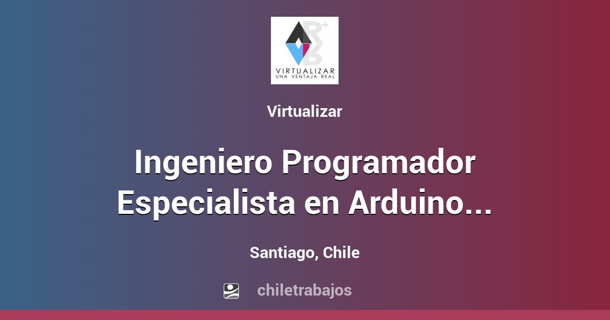 Ingeniero Programador Especialista en Arduino para Interfaces de ...