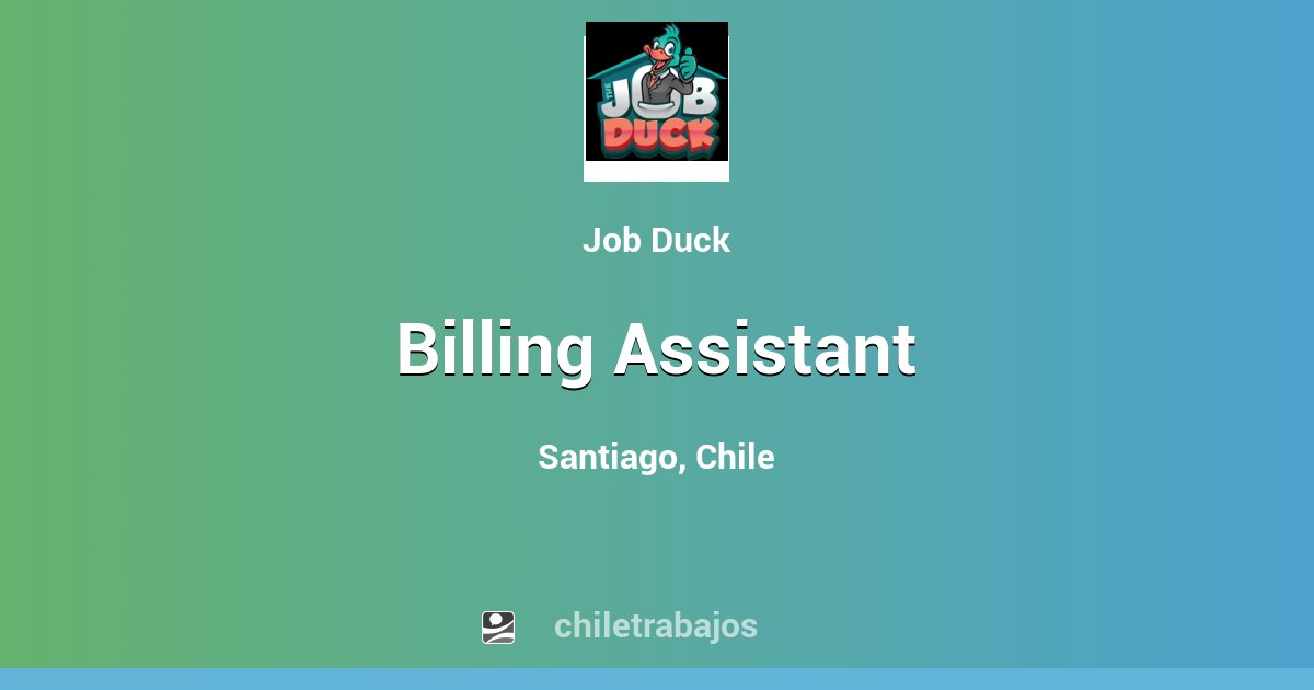 Billing Assistant - Santiago | Chiletrabajos