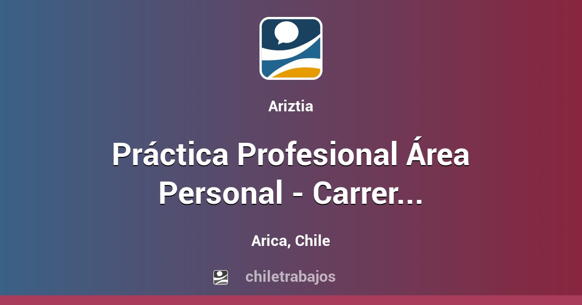 Práctica Profesional Área Personal - Carrera Administración de RRHH o ...