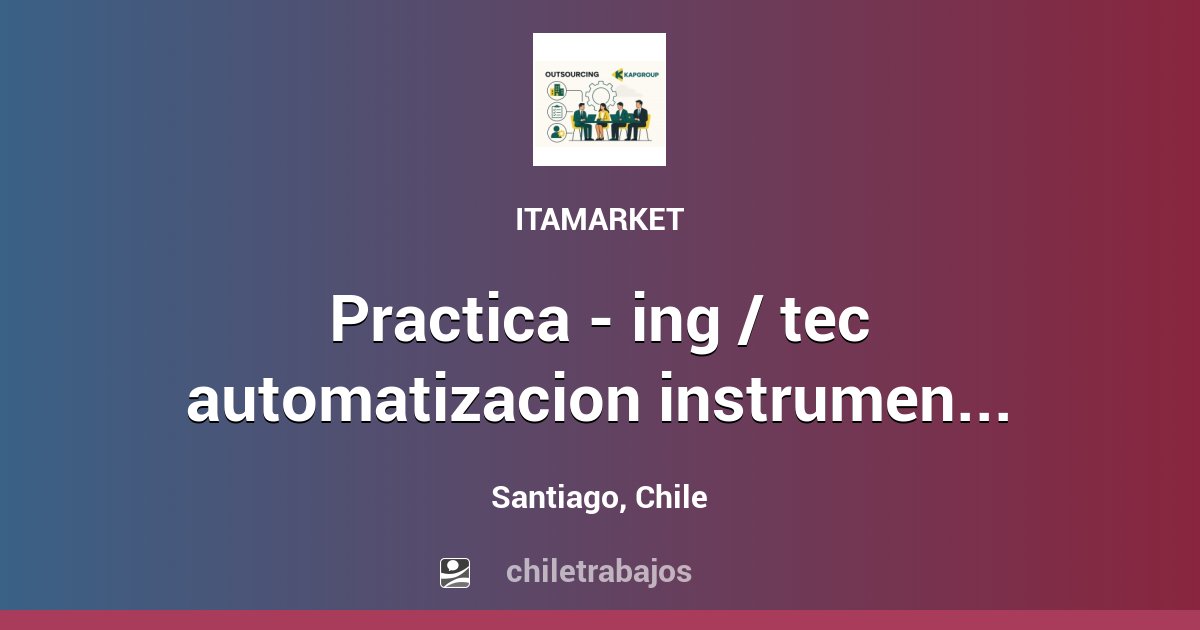 PRACTICA - ING / TEC AUTOMATIZACION INSTRUMENTACION - Santiago ...