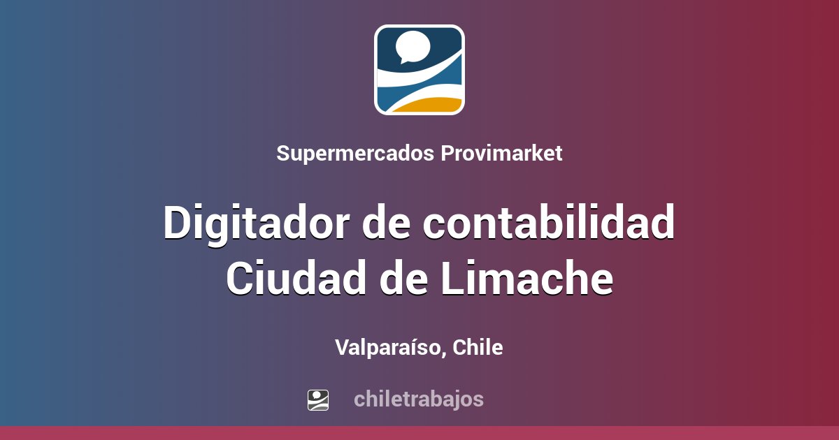 Operador de Sistema Ciudad de Quilpué - Valparaíso | Chiletrabajos