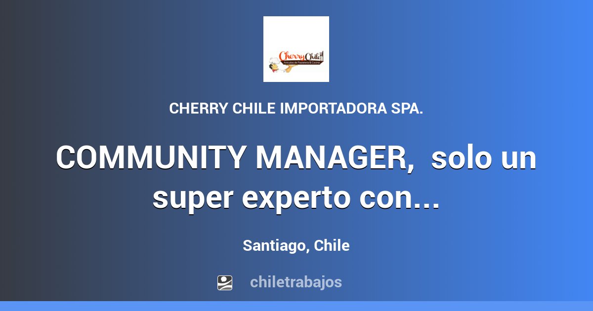 COMMUNITY MANAGER, solo un super experto con la Inteligencia Artificial ...