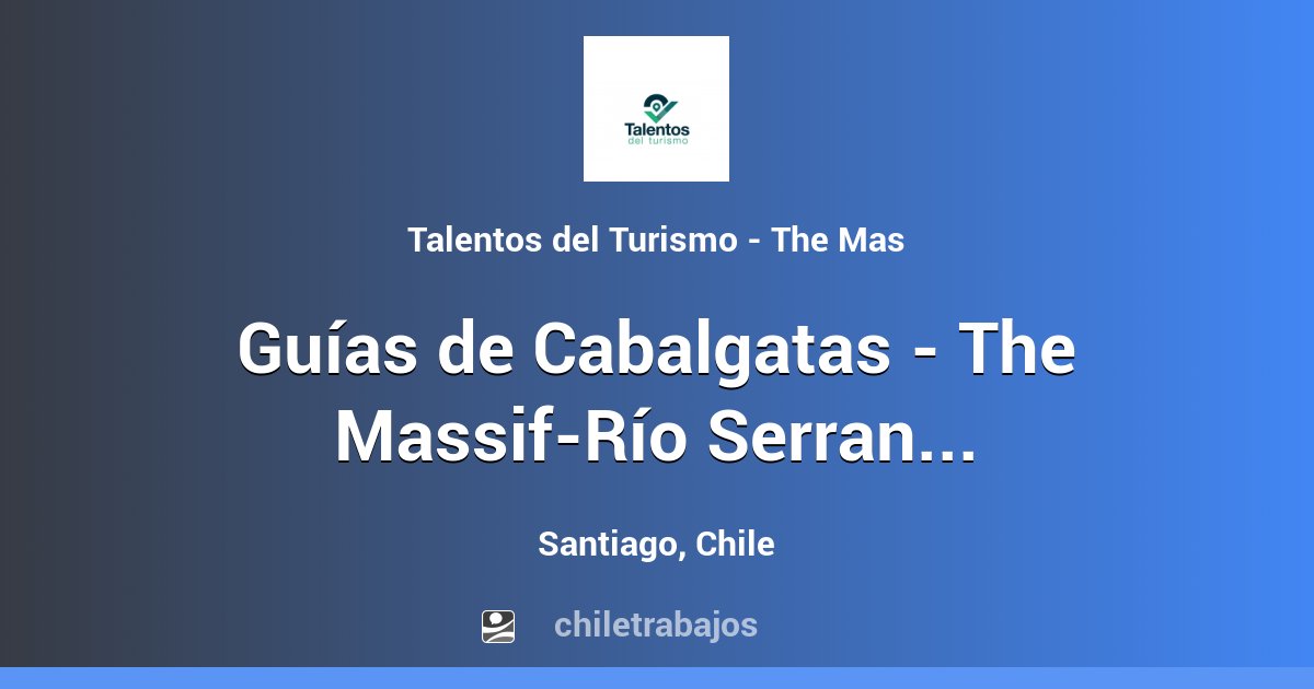 Guías de Cabalgatas - The Massif-Río Serrano Hotel & Spa - Punta Arenas ...
